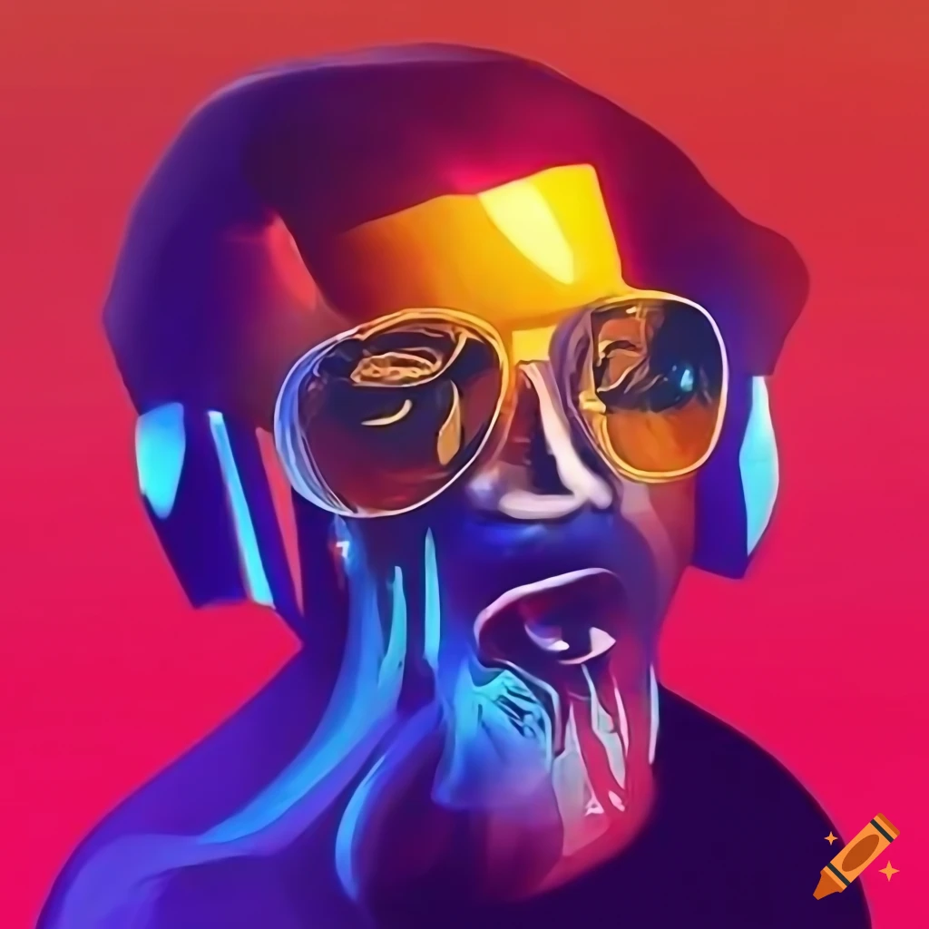 Crypto-themed profile picture for social media on Craiyon