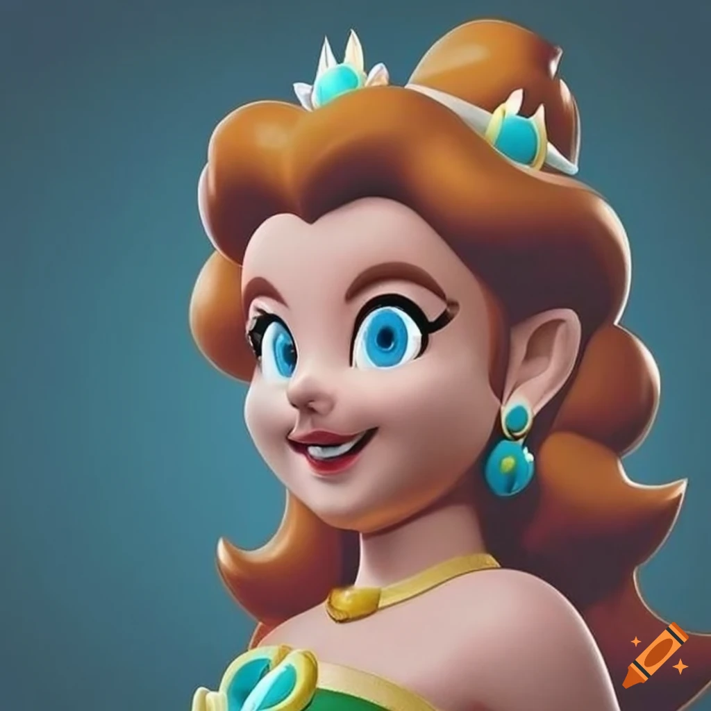 Super-detailed portrait of Princess Daisy on Craiyon
