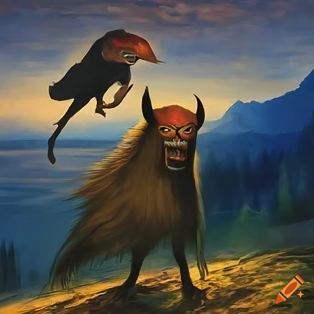 Serigraph of native Salish motifs and fantasy designs on Craiyon