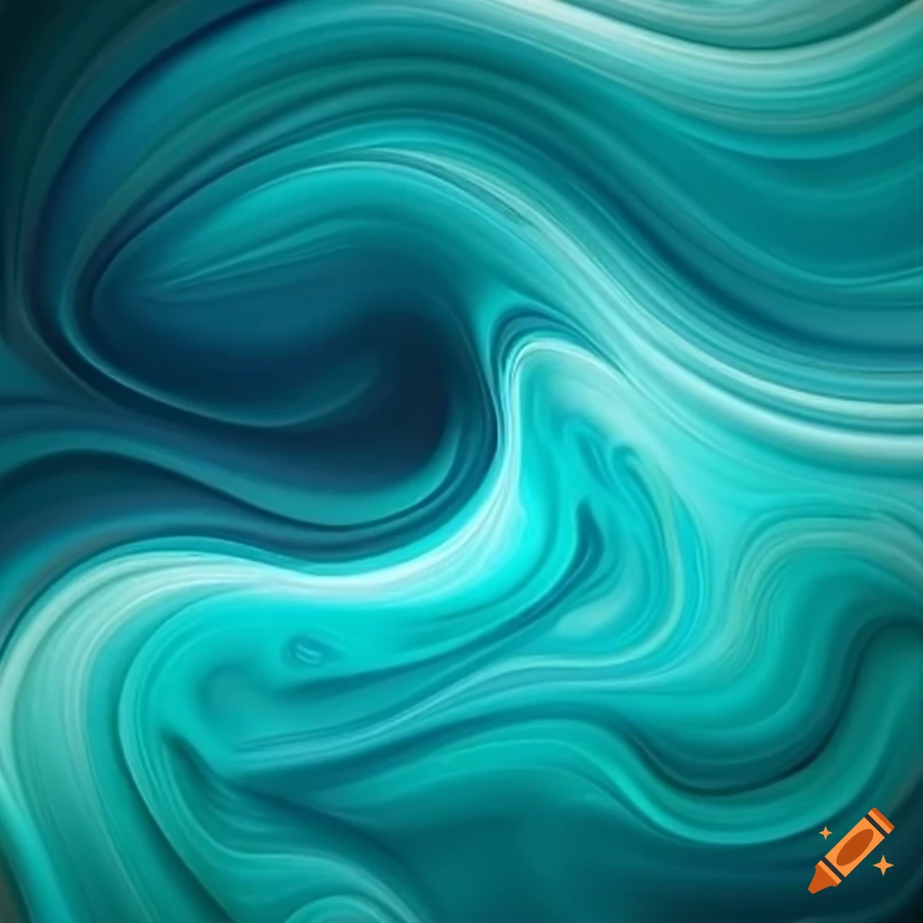 Abstract depiction of a turquoise ocean