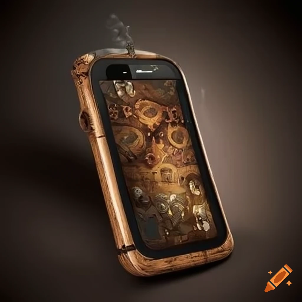 Smart phone in a medieval style