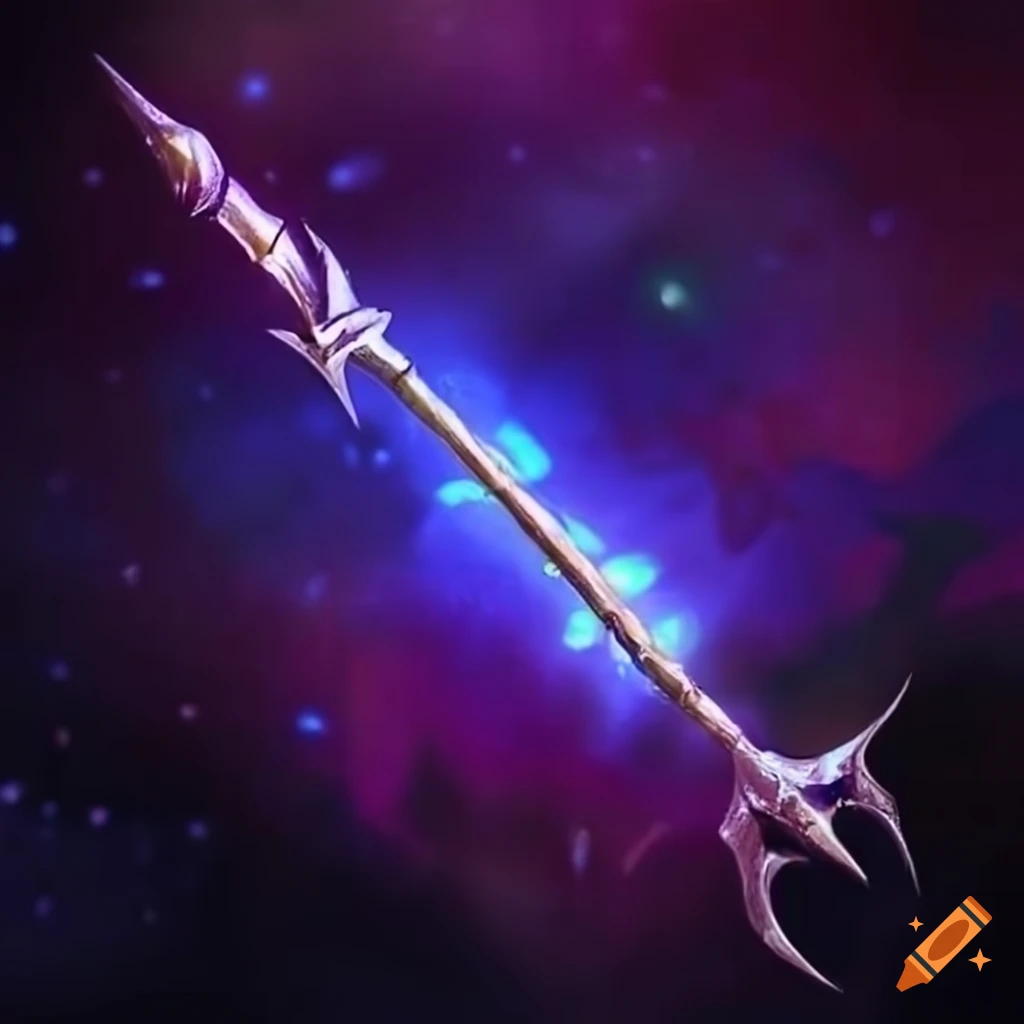 Image of a venomous trident surrounded by magic aura