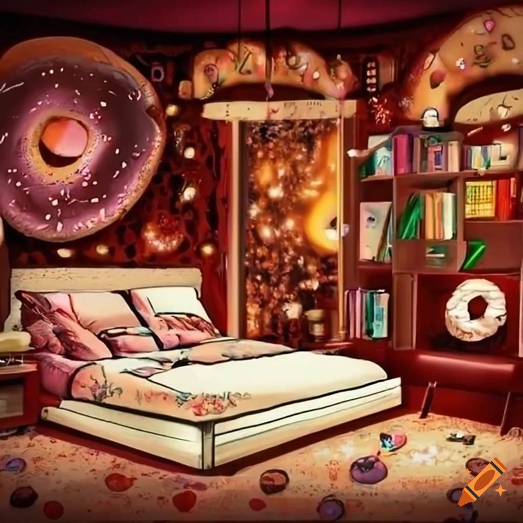 Donut-themed magical bedroom