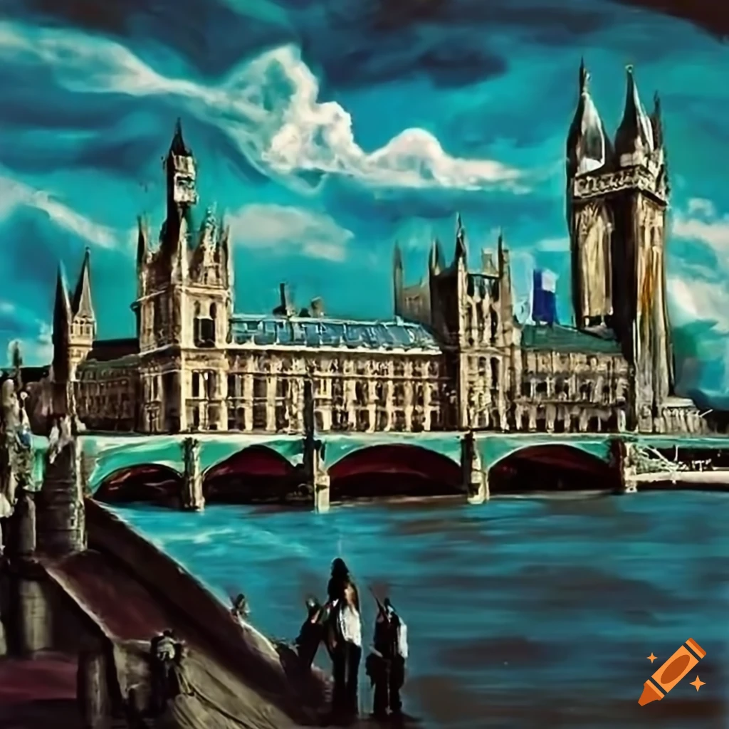 London cityscape in el greco style on Craiyon