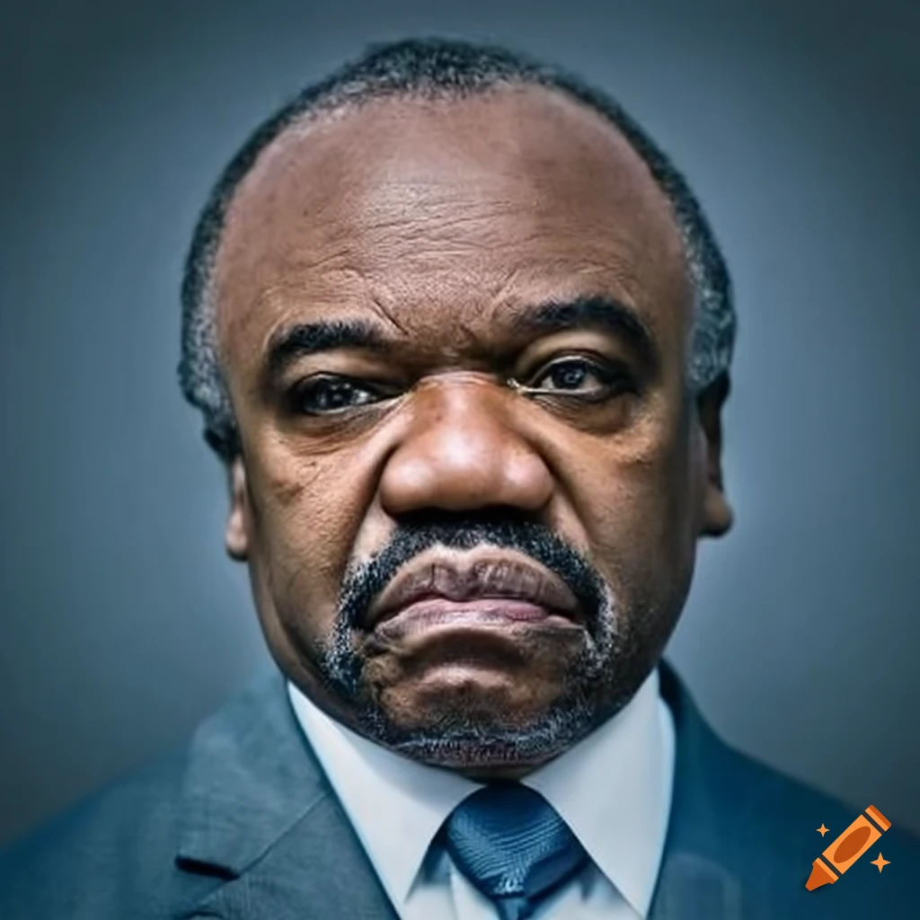 Portrait of ali bongo, gabonese politician