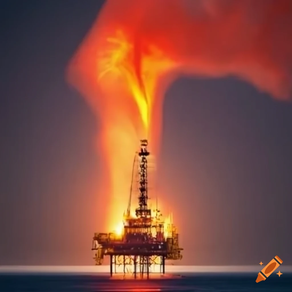 Illustration of offshore production decarbonizing flare processes on ...