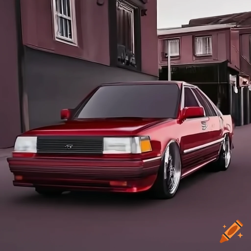 3d render of a modified vintage toyota camry on Craiyon