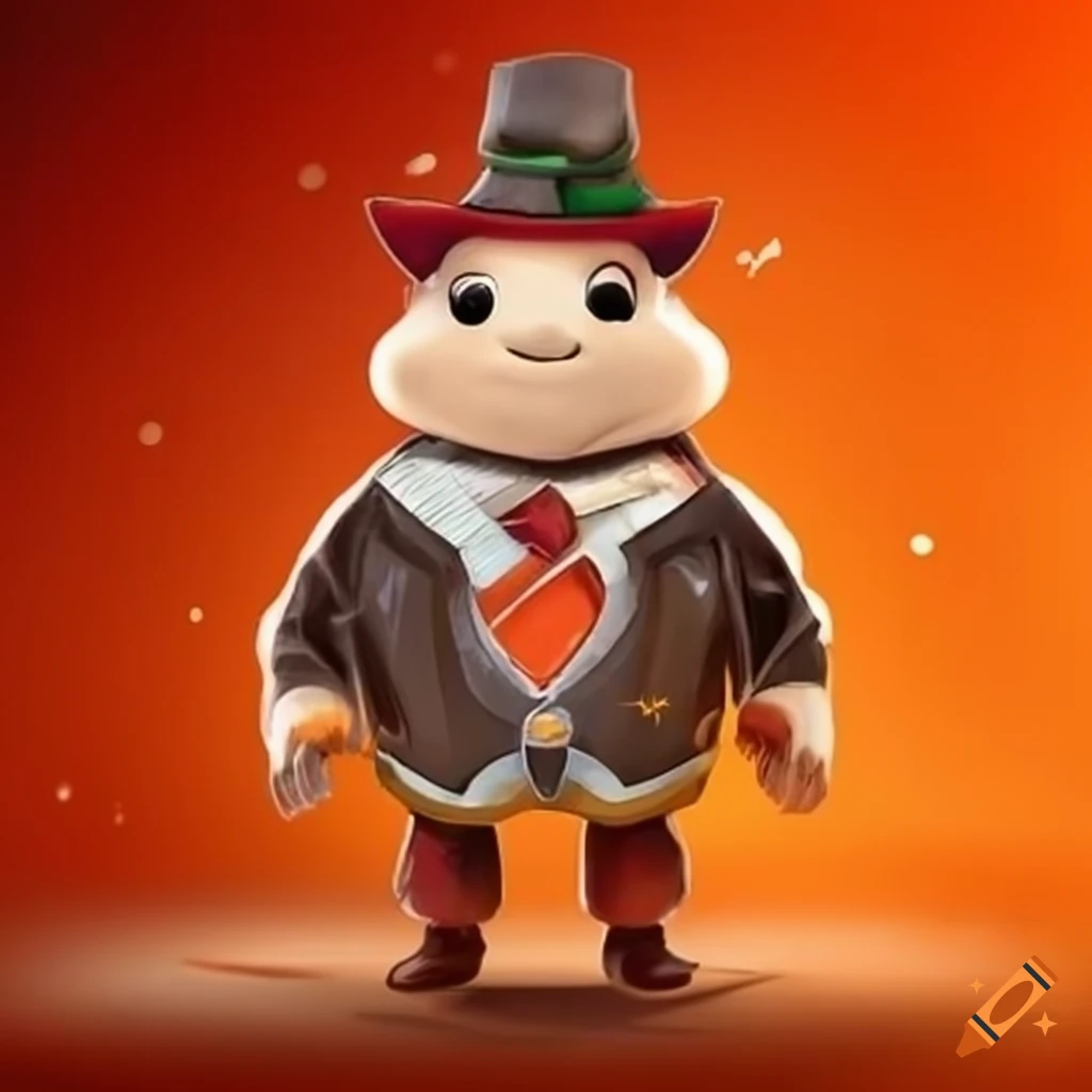 Event roy, the mascot for an event marketing saas company on Craiyon