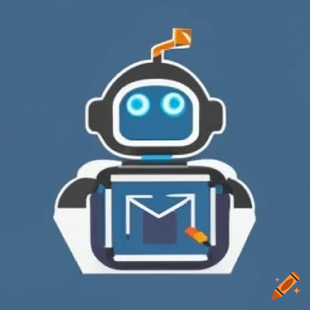 Profile picture for an emailing bot with an envelope icon on Craiyon