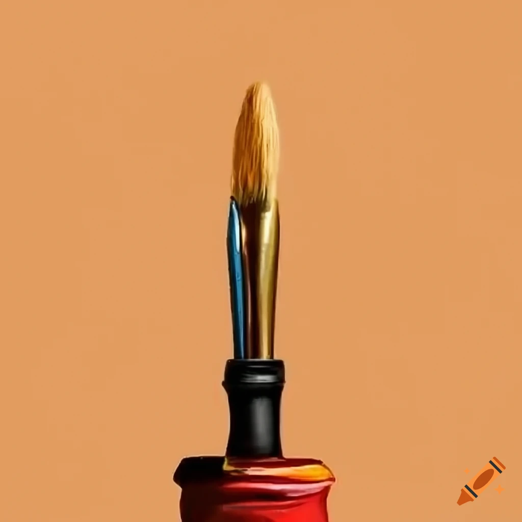 Painting of a paintbrush