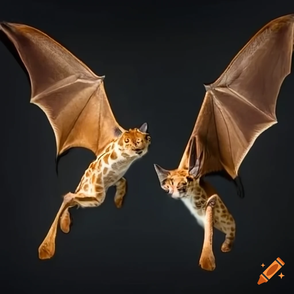 Image of bats with cats in the woods on Craiyon