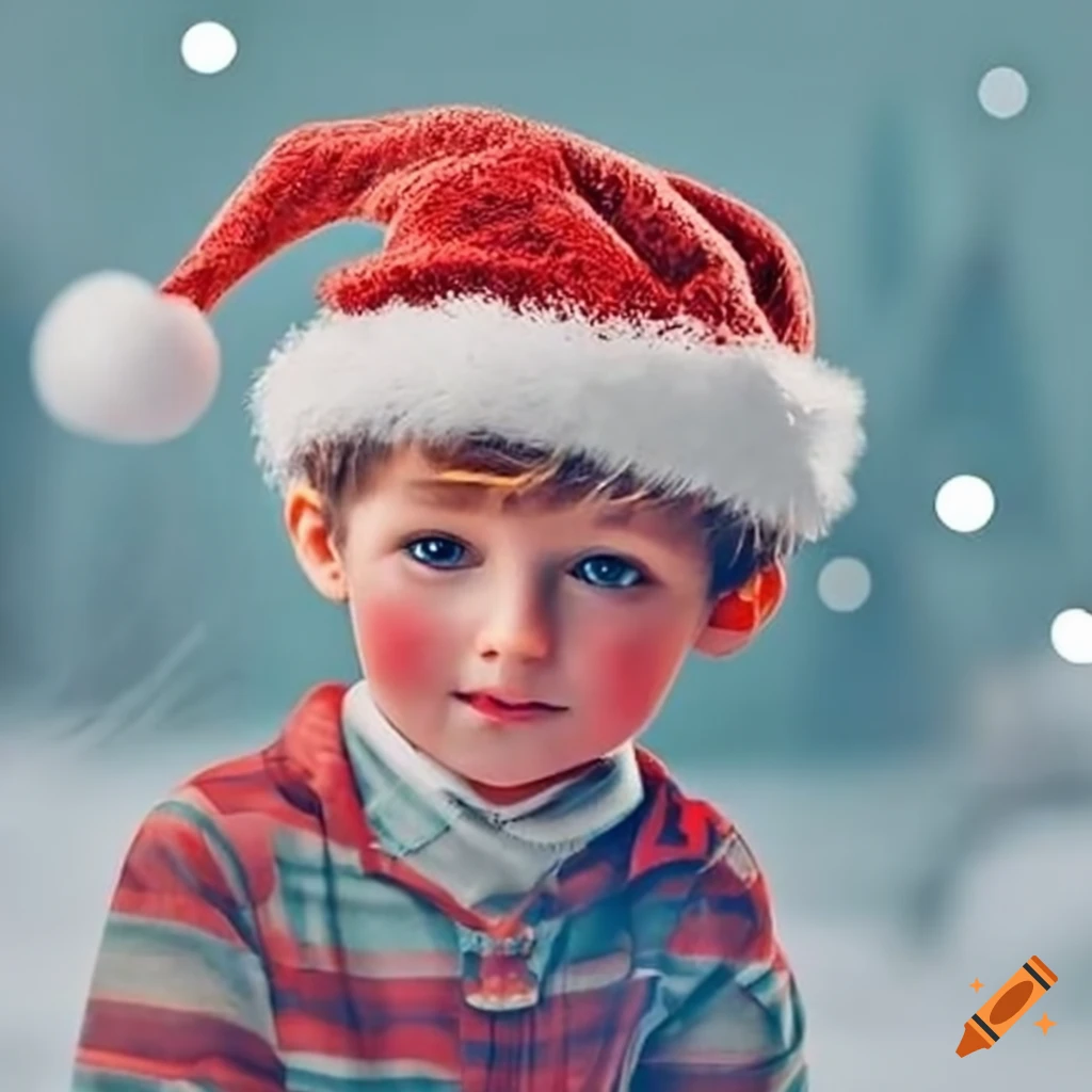Boy celebrating christmas
