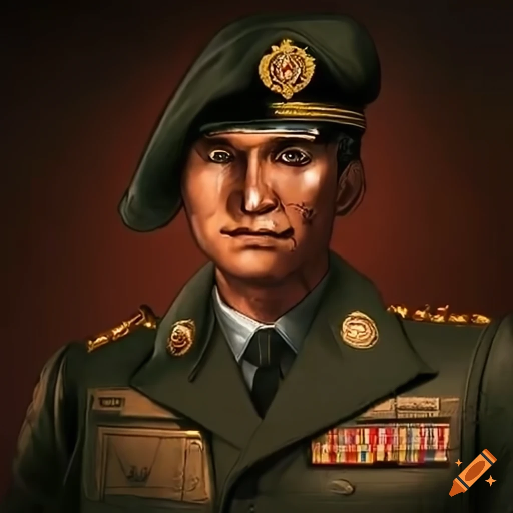 Artistic depiction of a commandant's office