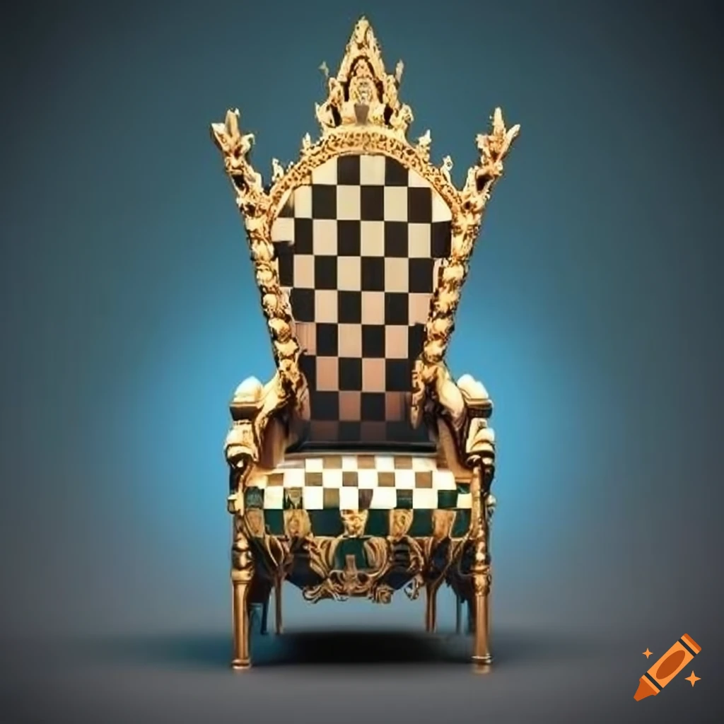 Checker pattern throne on Craiyon