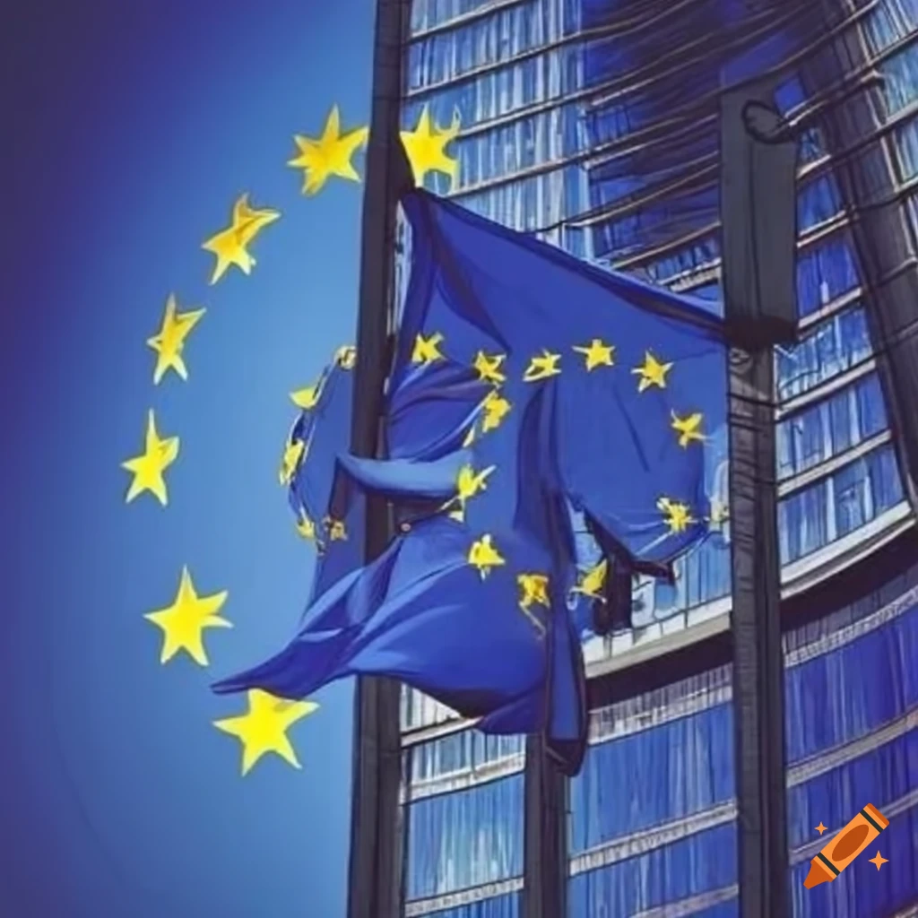 Word art illustration with european commission and financial ...