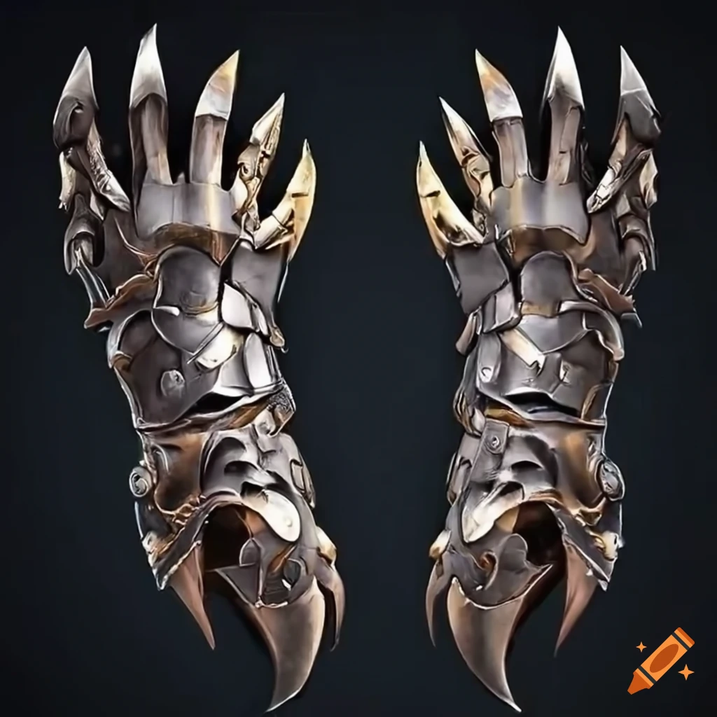 Dragon claw gauntlets for powerful protection
