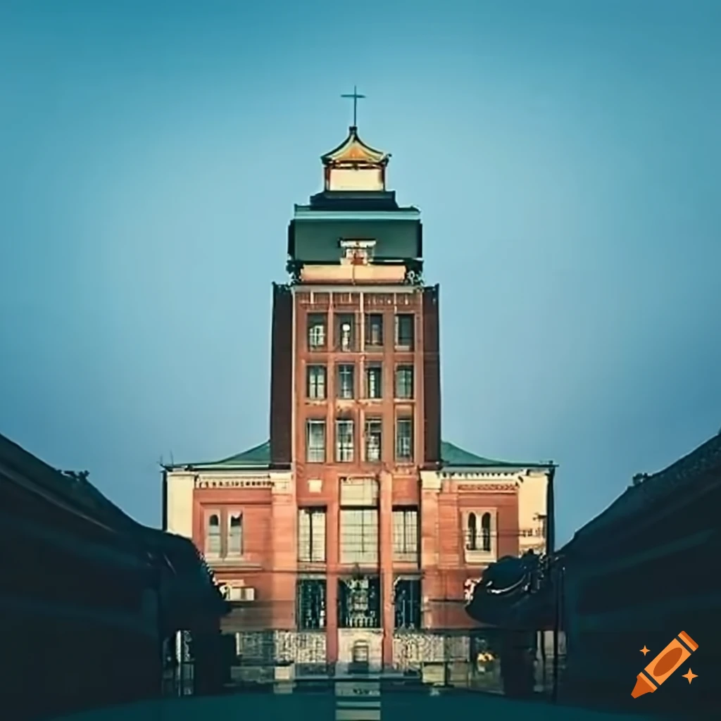 Image of a japanese university on Craiyon