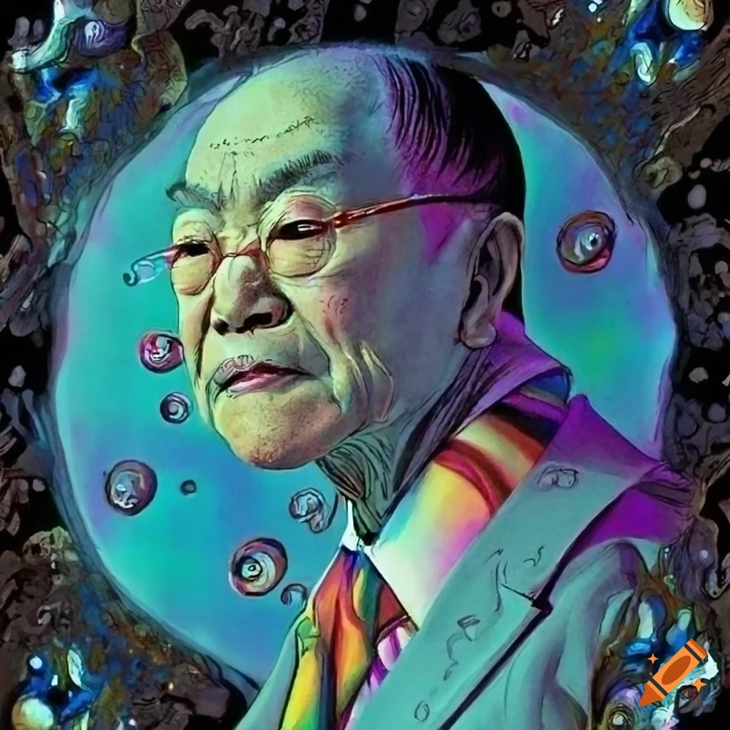 Graphic novel artwork with asian theme