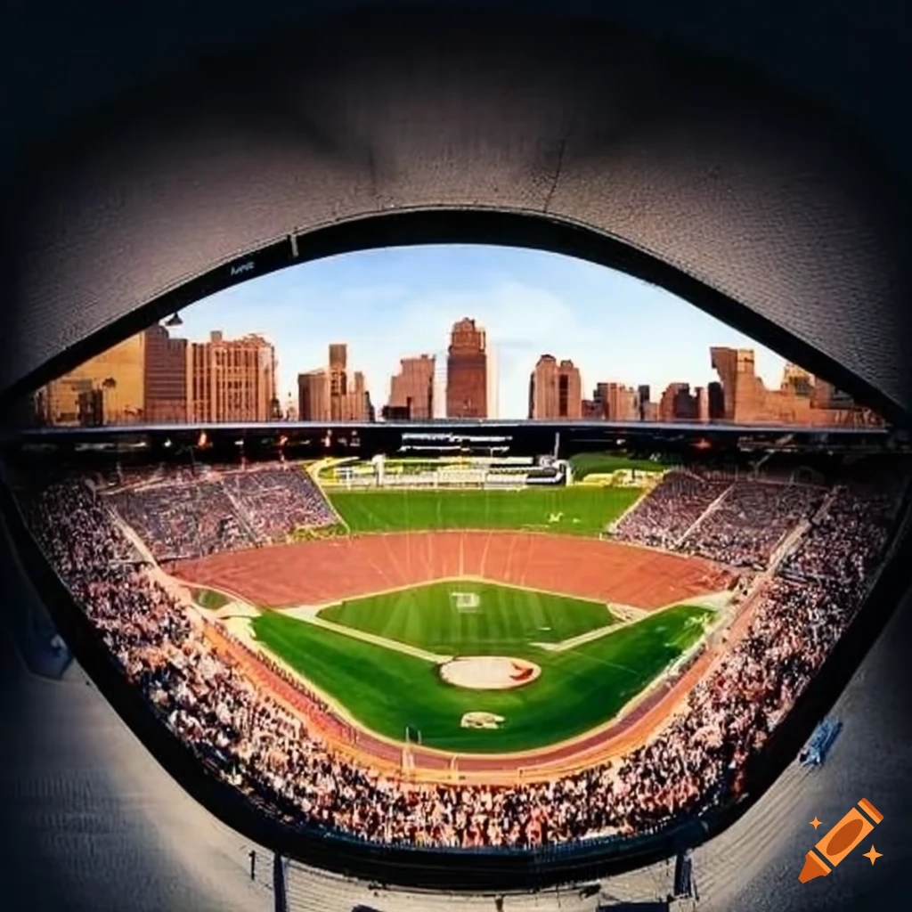 View of tiger stadium in detroit