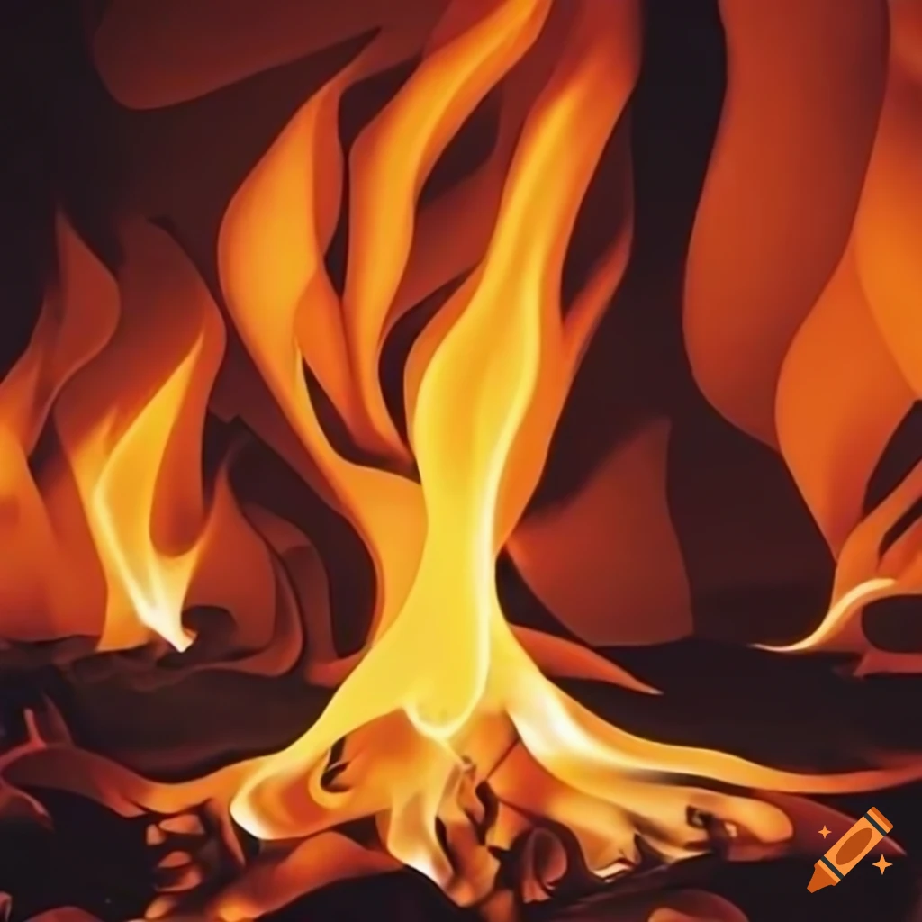 Abstract image representing fire