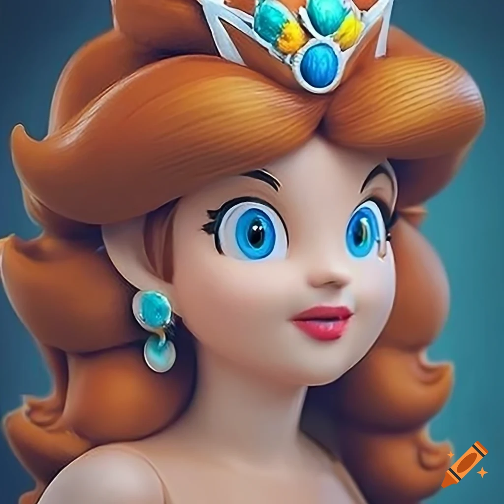 Super-detailed portrait of princess daisy