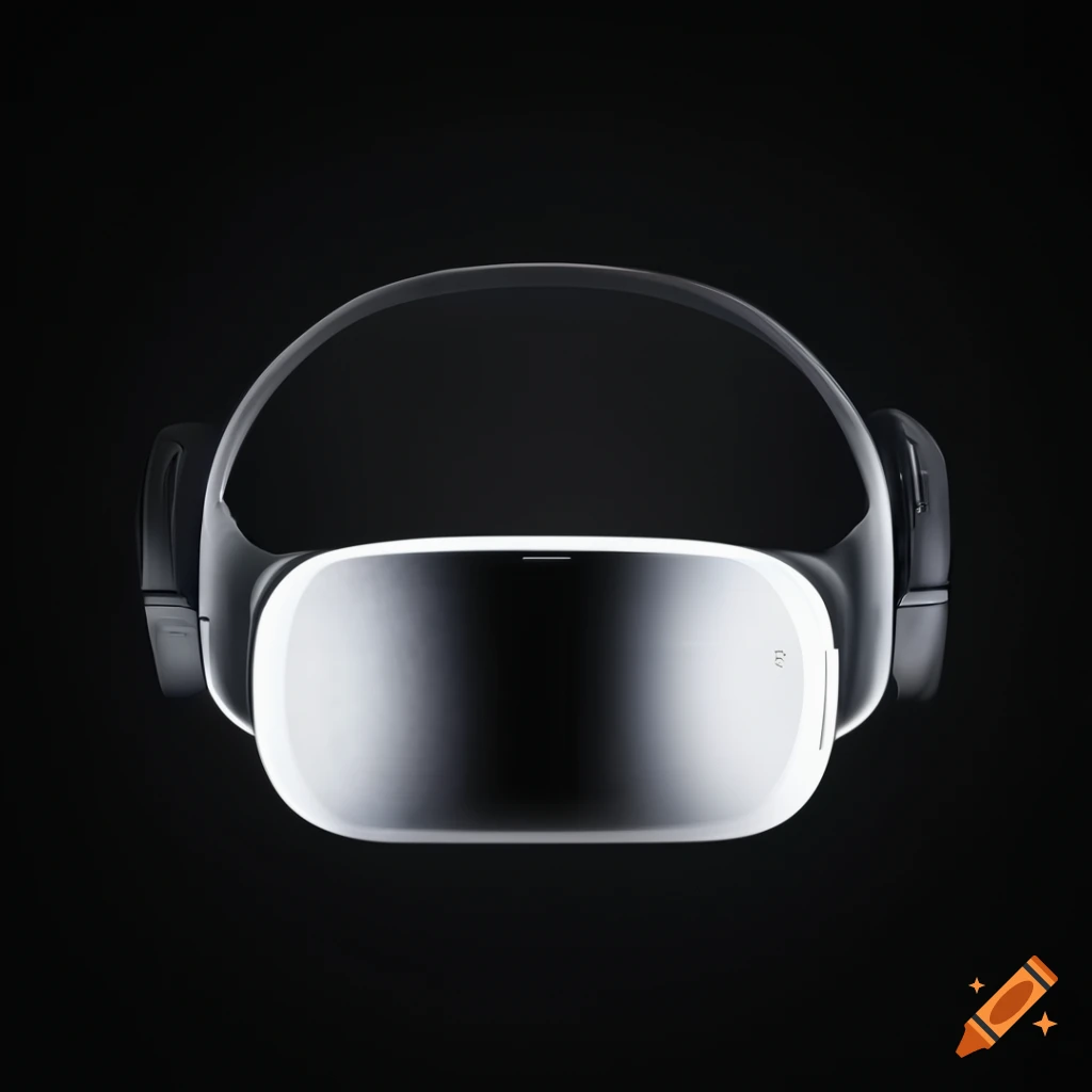 Futuristic black vr headset on Craiyon