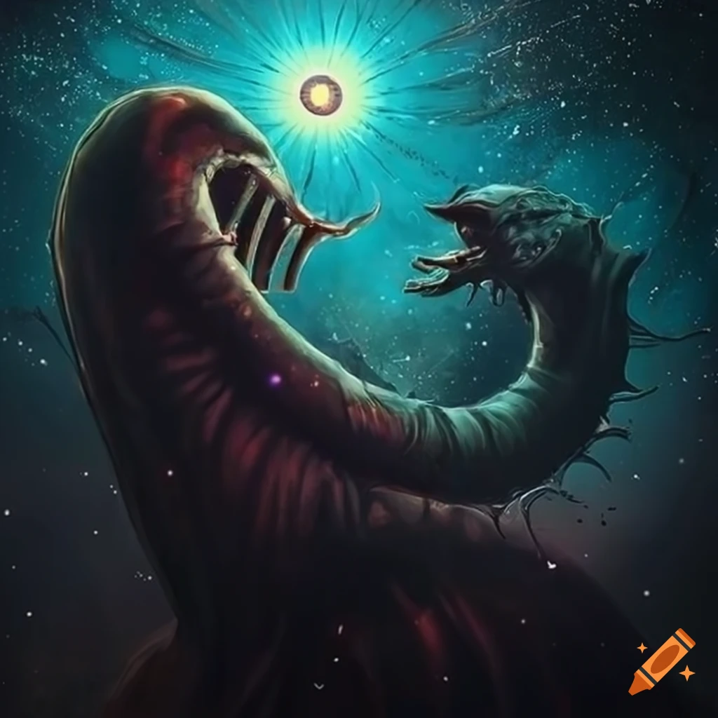 Cosmic horror artwork on Craiyon