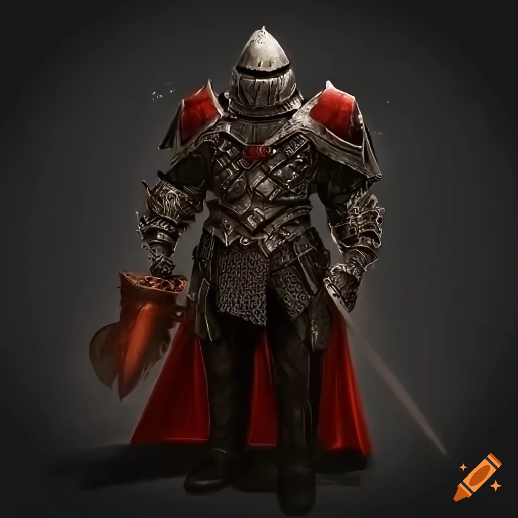 Image of a heavy knight on Craiyon