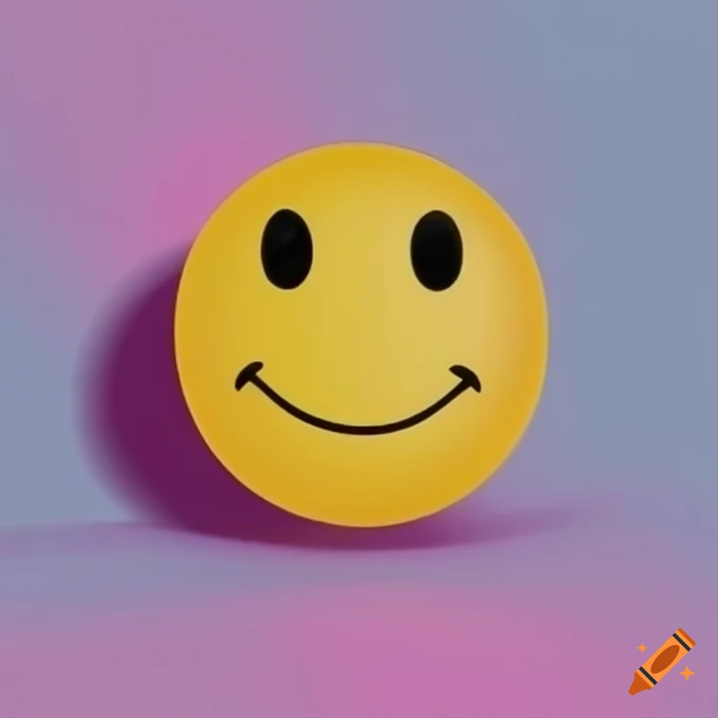 Smiley face with inspirational quote