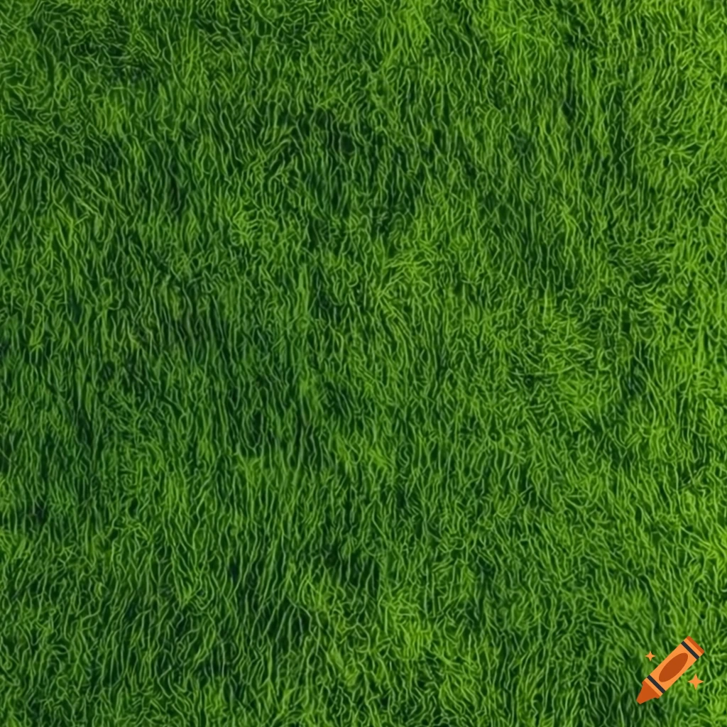 Top view pattern of lush green grass on Craiyon