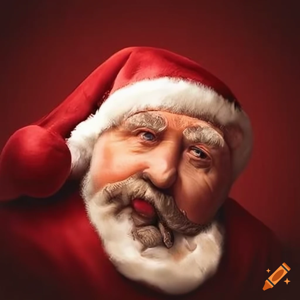 Conceptual art of an invisible santa on Craiyon