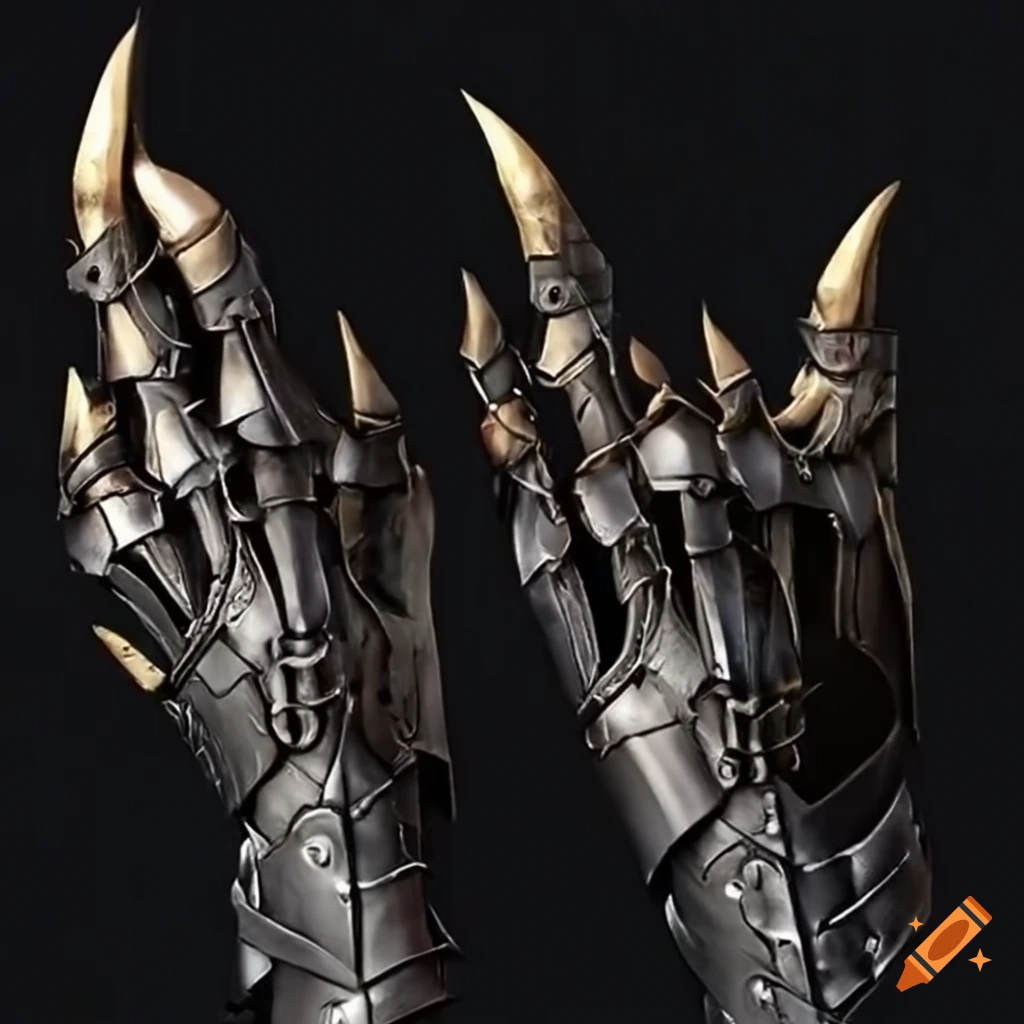 Dragon claw designed gauntlets