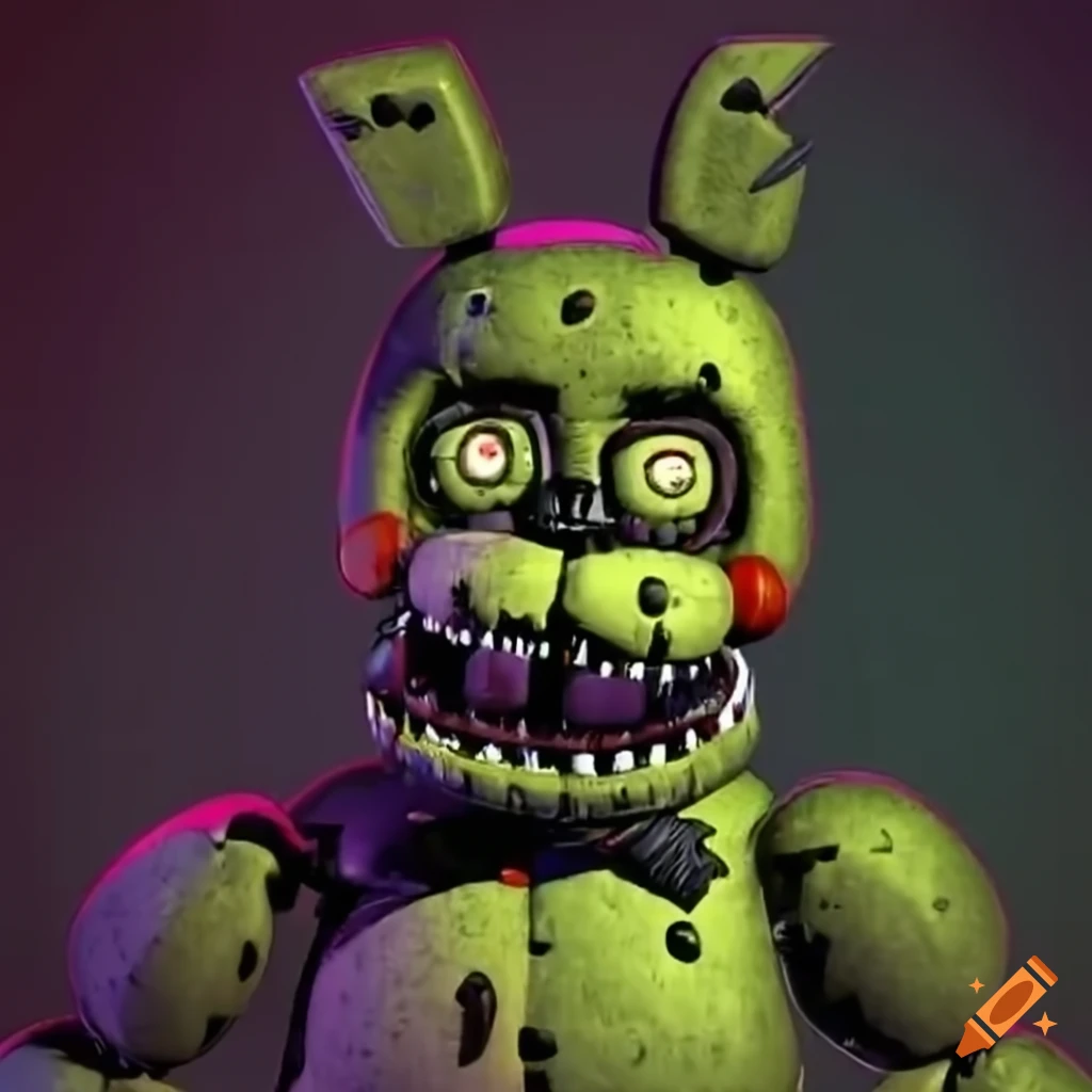 Illustration of springtrap from fnaf on Craiyon