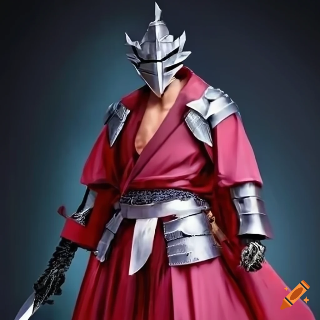 Cosplay of trigon fusion kenshin himura as a knight on Craiyon