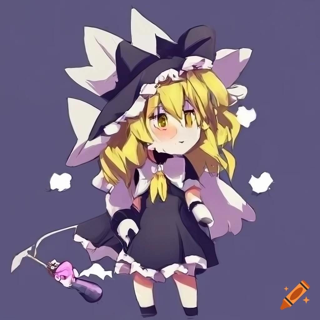 Chibi marisa kirisame from touhou project