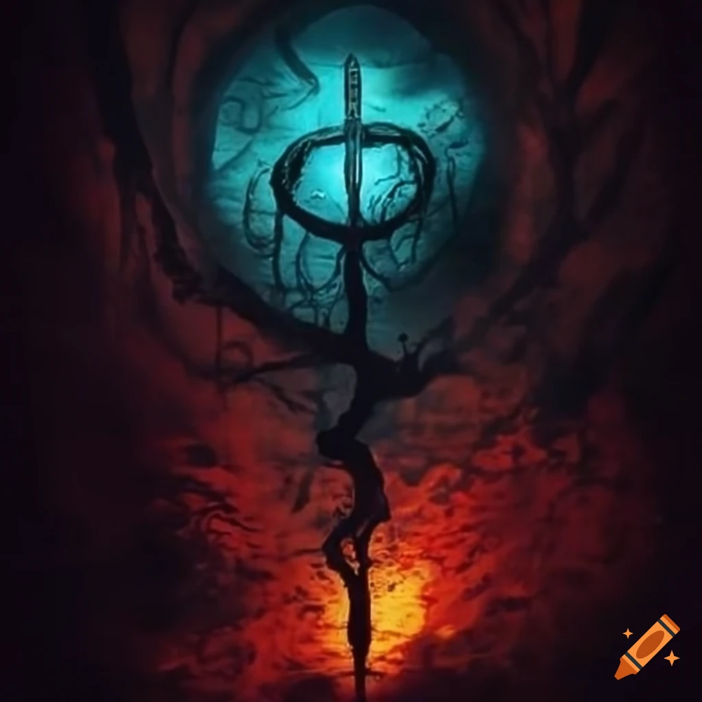 Image of mysterious dark signs on Craiyon