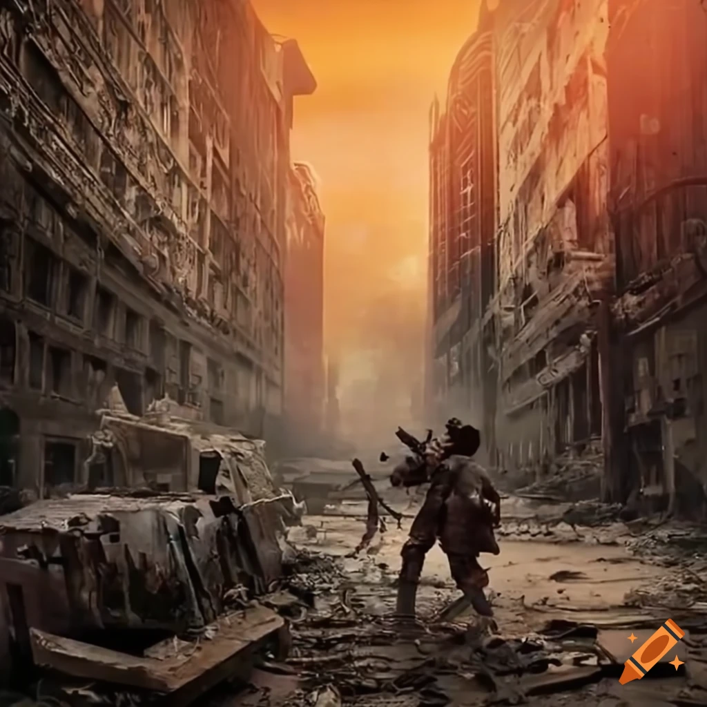 Post-apocalyptic aftermath with solitude