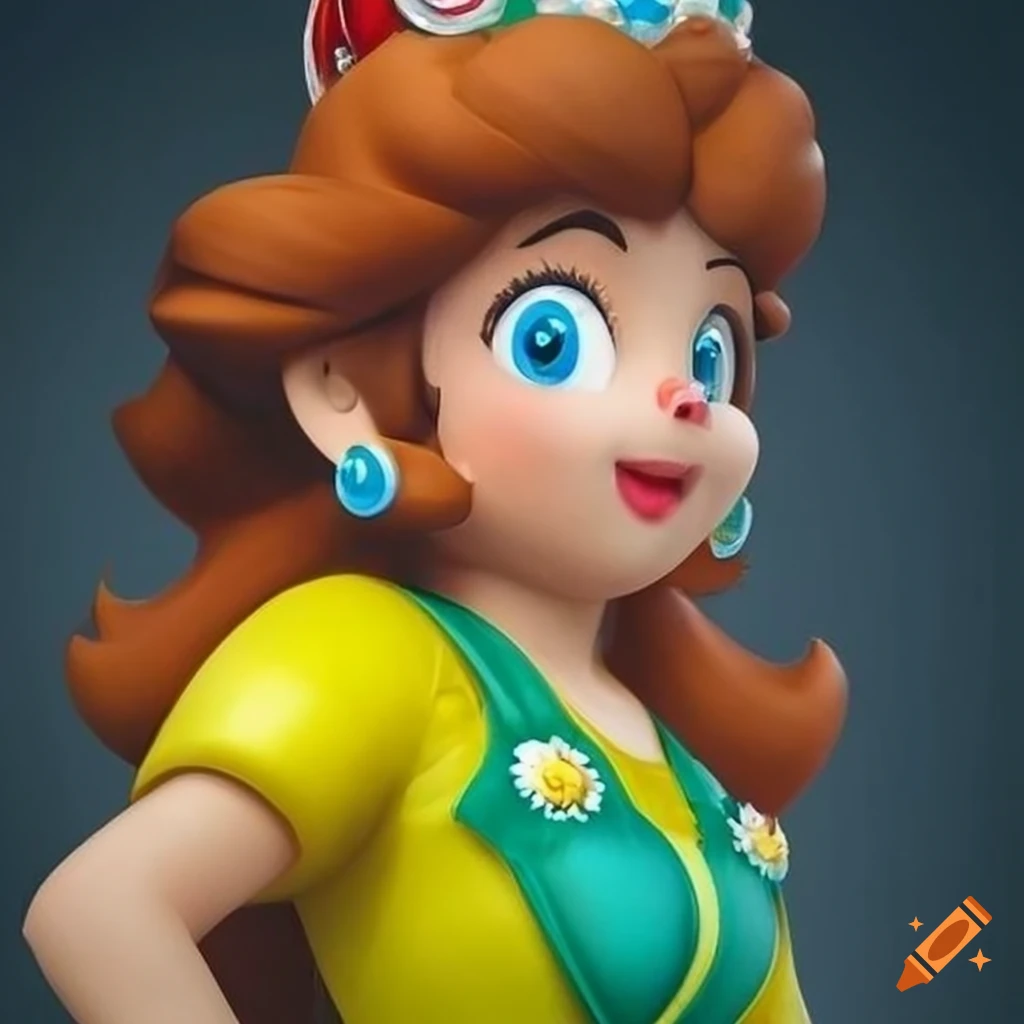 Super-detailed portrait of princess daisy on Craiyon
