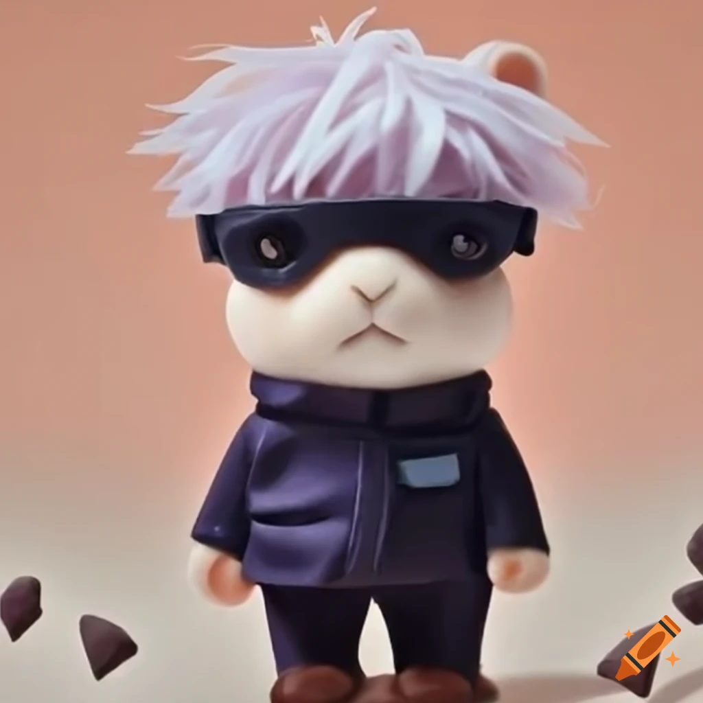 Gojo and geto calico critters figurines on Craiyon