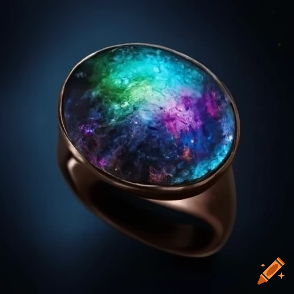 Cosmic horror ring design on Craiyon
