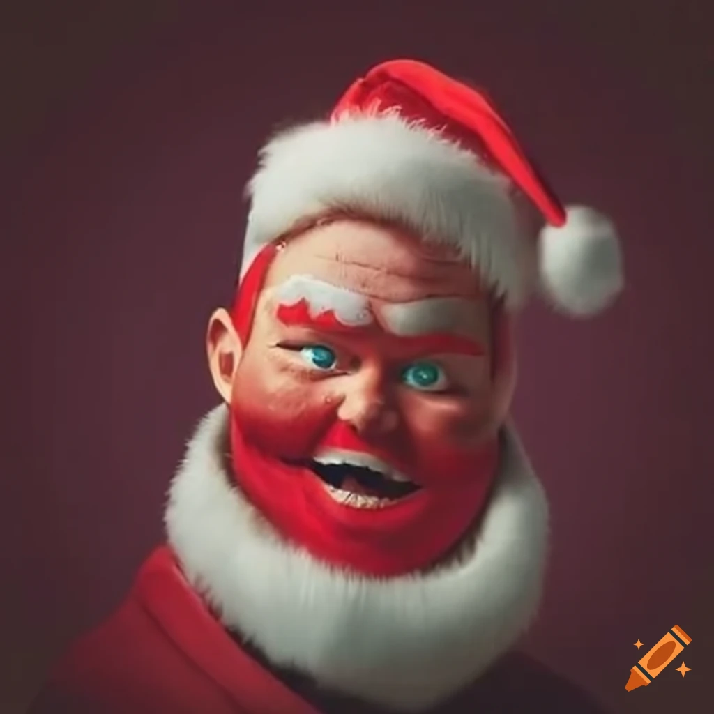 Santa claus with superpowers on Craiyon