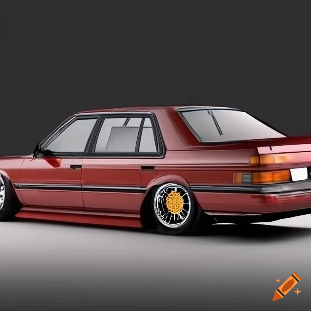 3D render of a modified vintage Toyota Camry on Craiyon