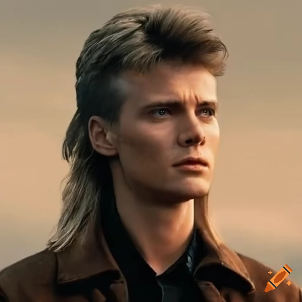 Person with a mcgyver-inspired mullet haircut