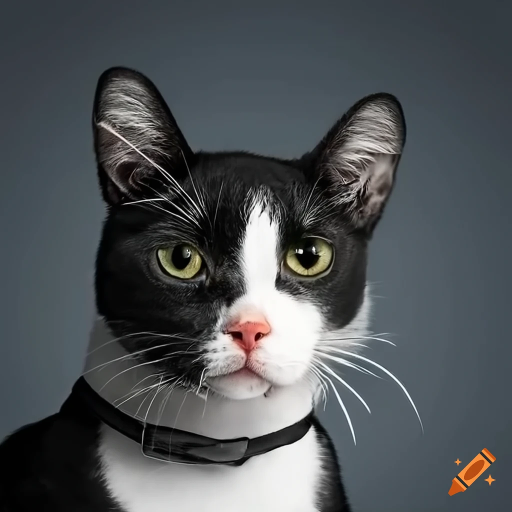 Black and white cat driving a convertible in the desert on Craiyon