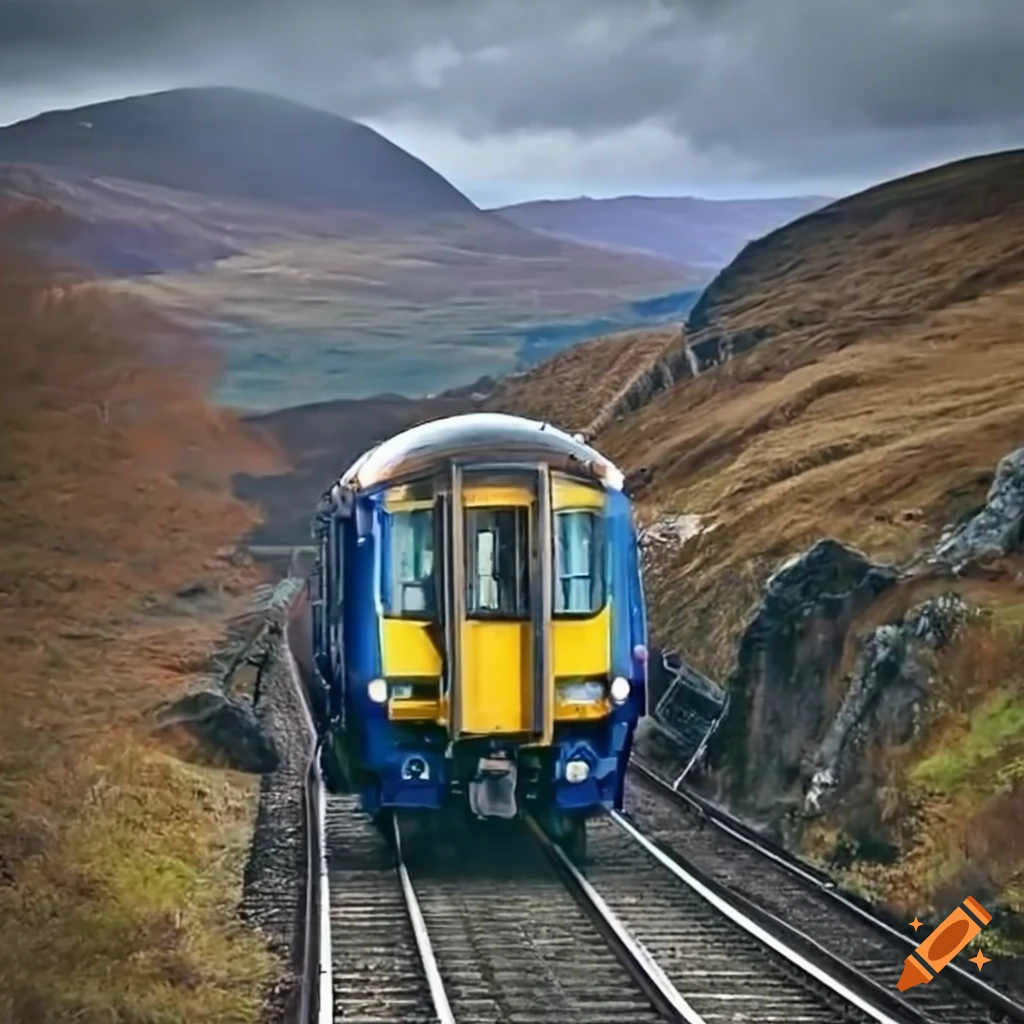 Class 701 train on the west highland line
