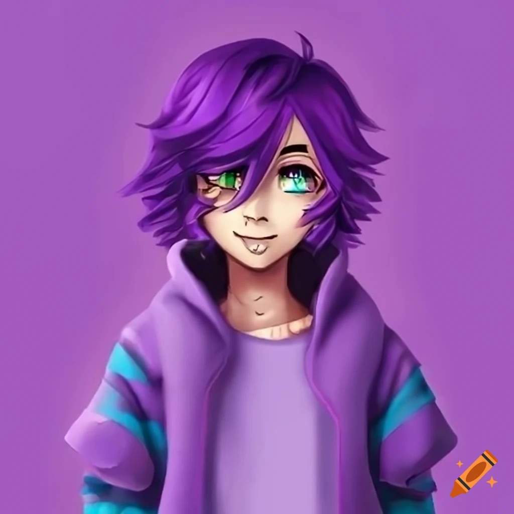 Purple outfit of a human kid in undertale
