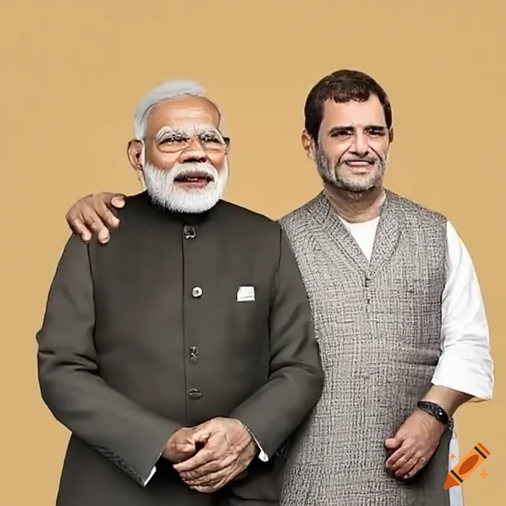 Narendra modi and rahul gandhi together