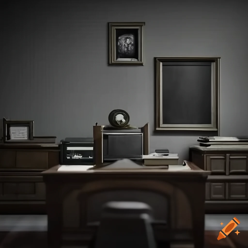 Empty office of a 1940 army captain