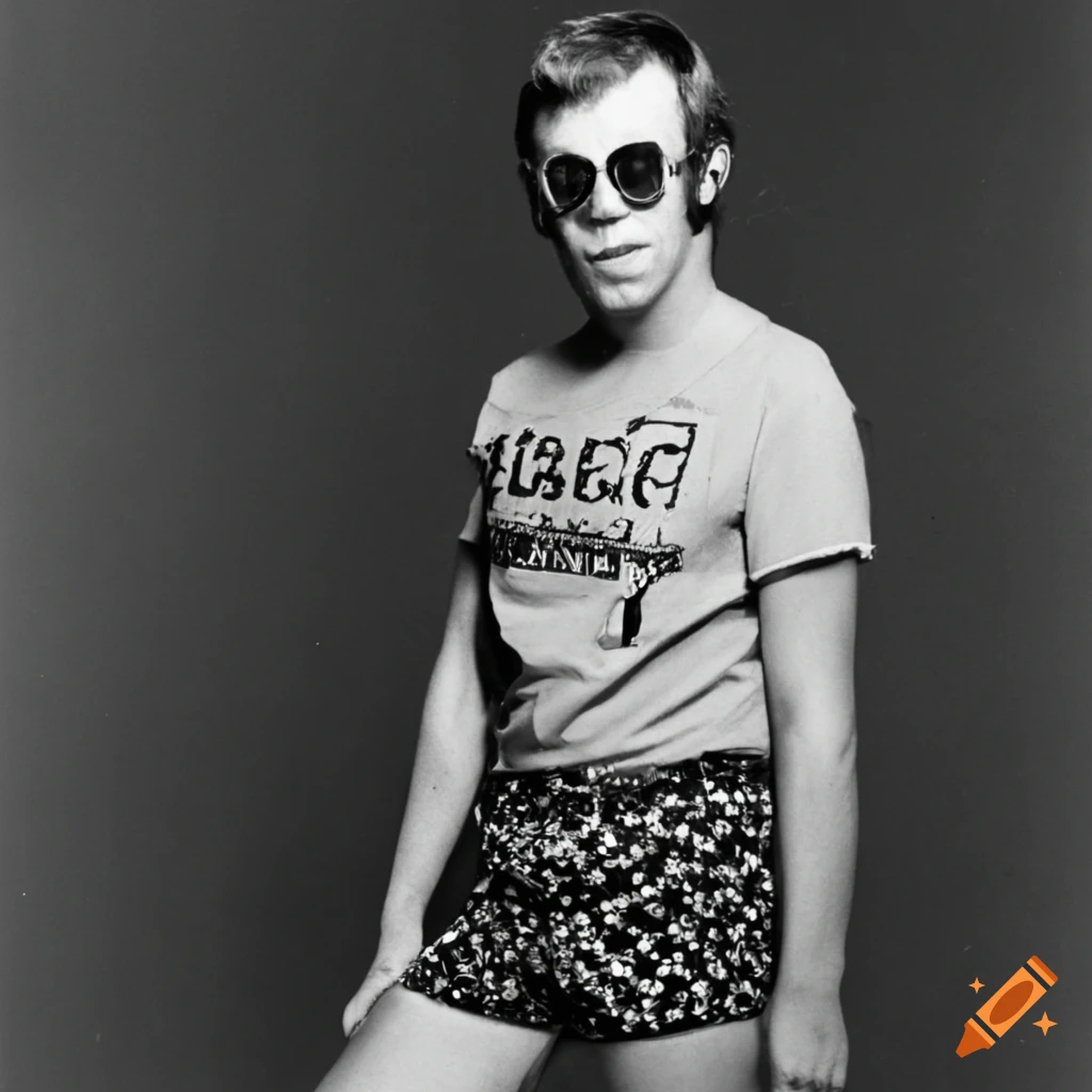 Elton john wearing casual attire