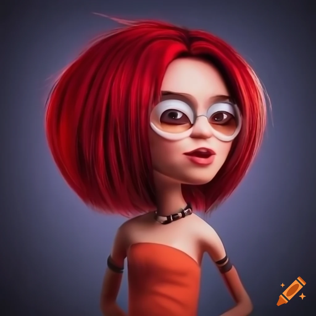 Scarlet overkill character from minions on Craiyon